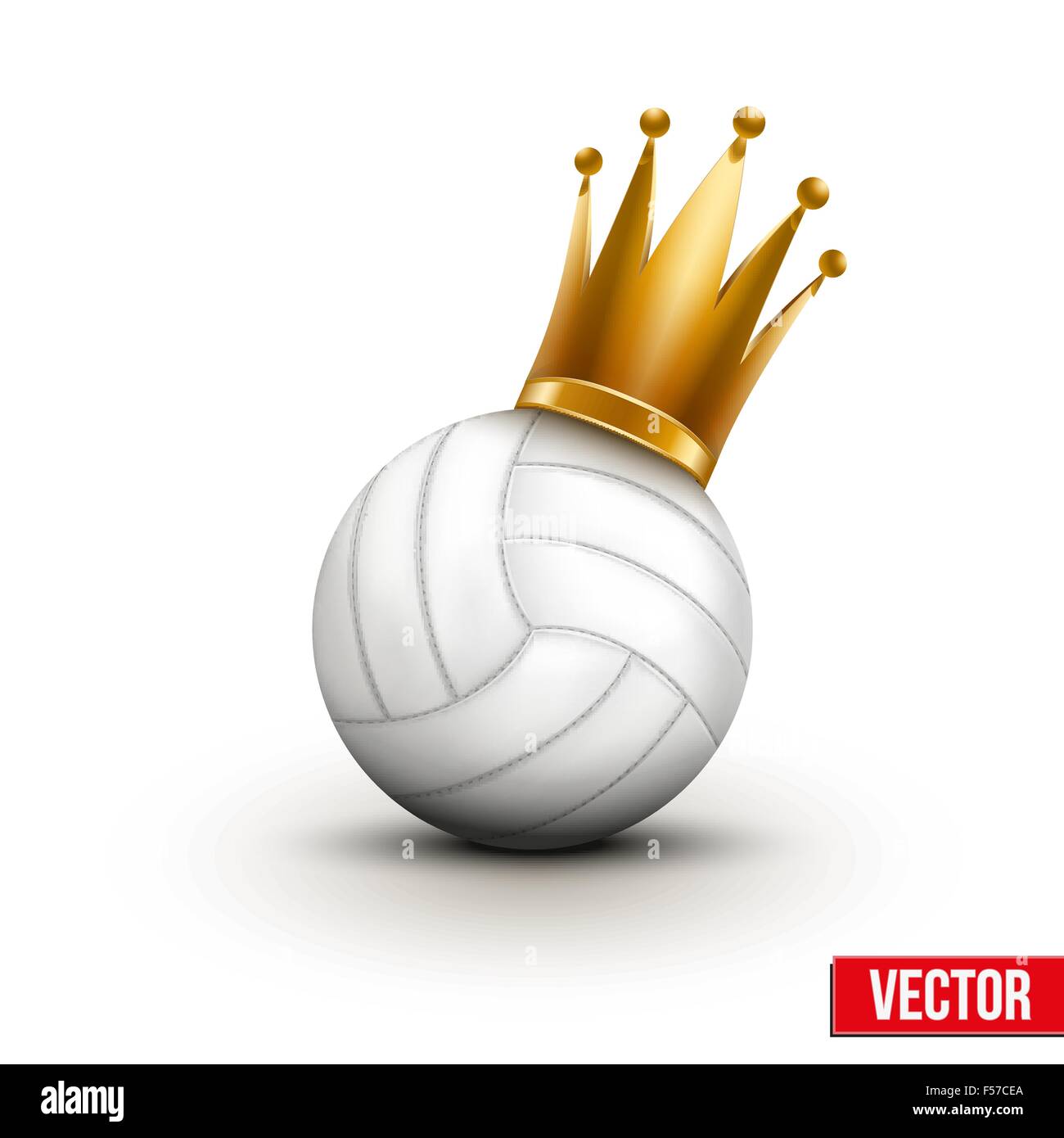 Volleyball ball with royal crown of princess Stock Vector Image & Art ...