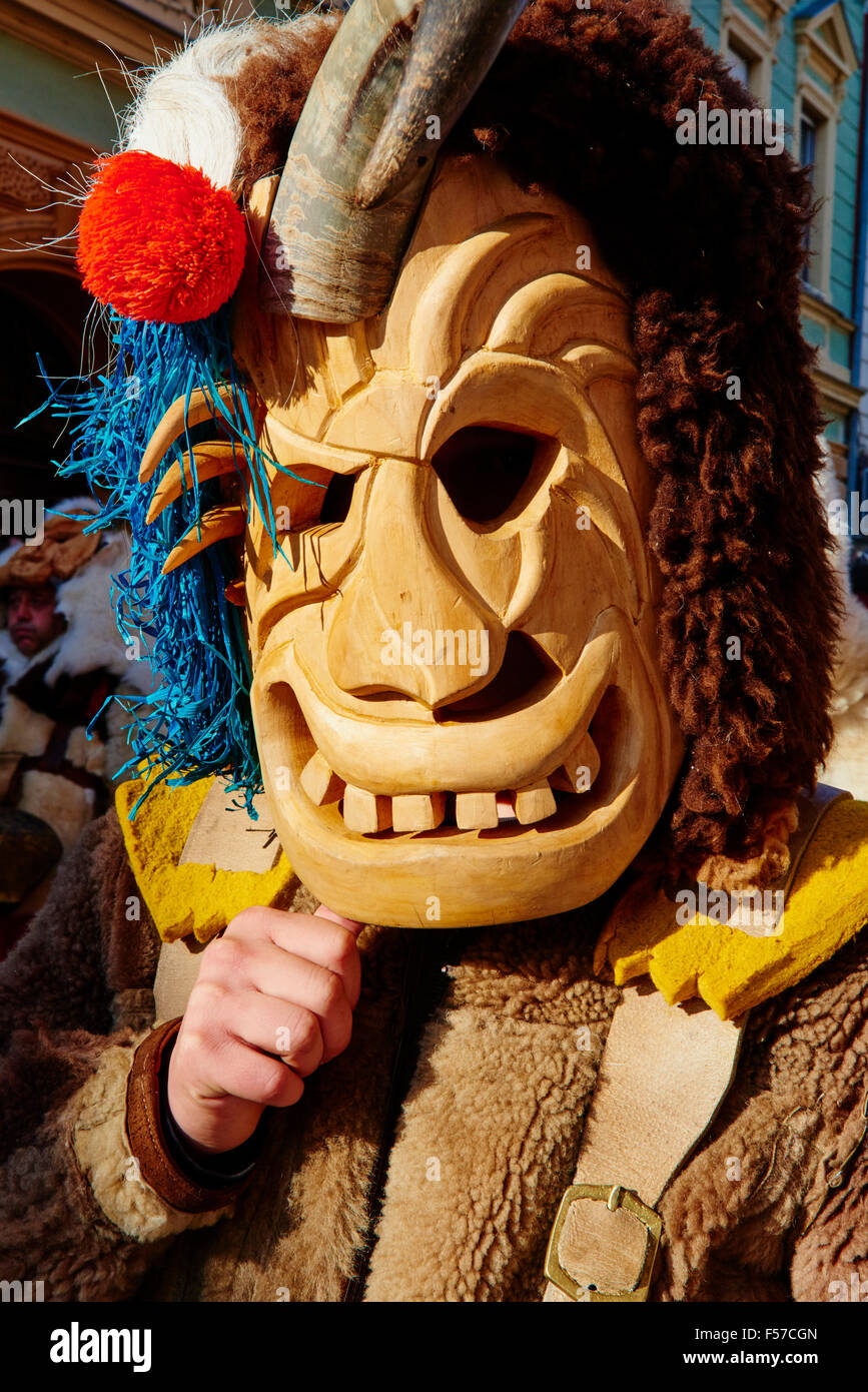 Wooden kukeri mask hi-res stock photography and images - Alamy