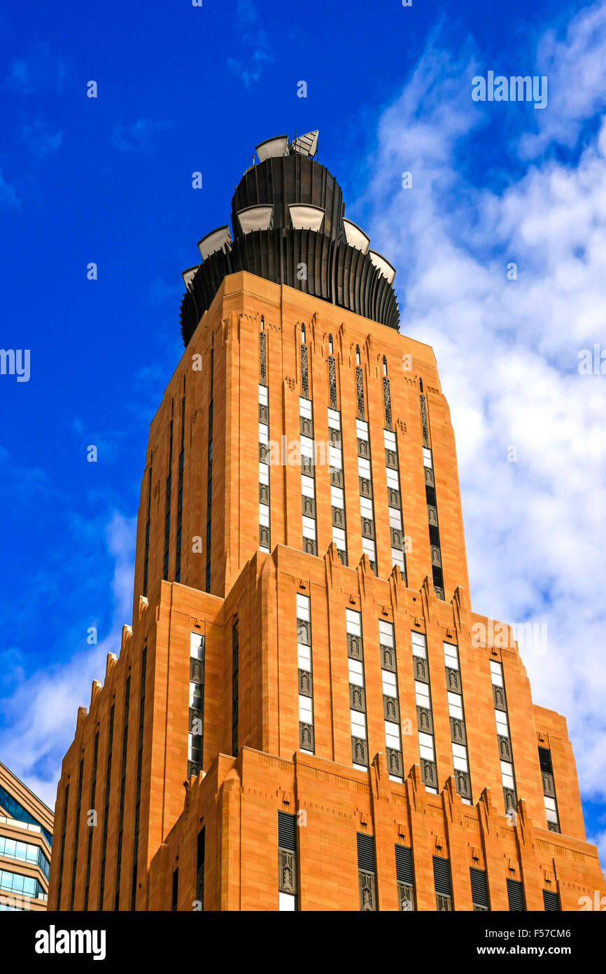 The Century Link skyscraper on the corner of 5th and 3rd in downtown ...