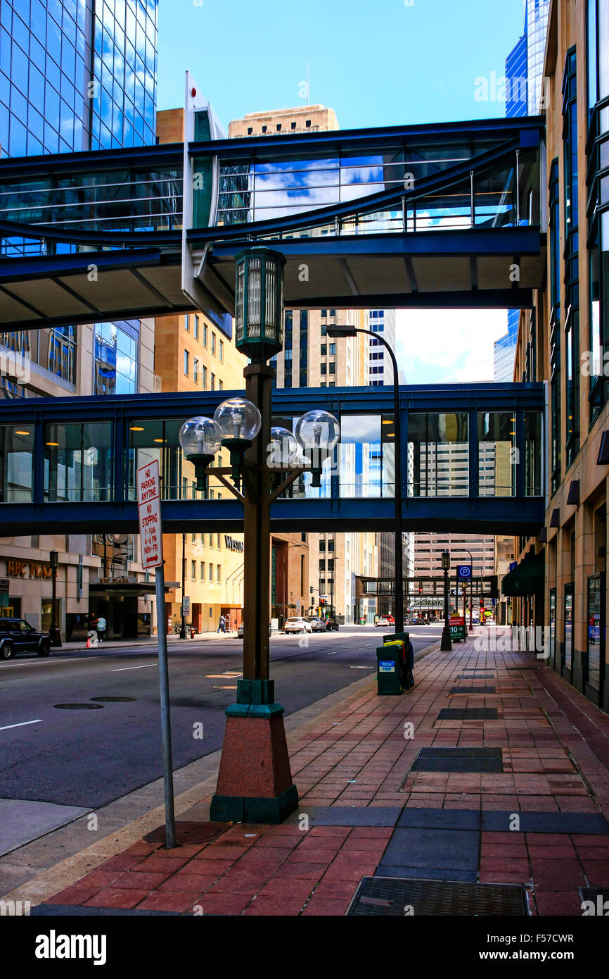 Overhead walkways in downtown Minneapolis, perfect in the winter months ...