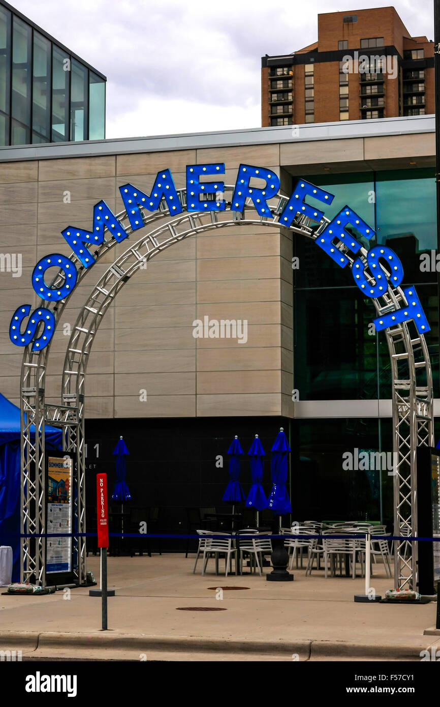 Somerfest outside the Orchestra Hall building on 11th Street in ...