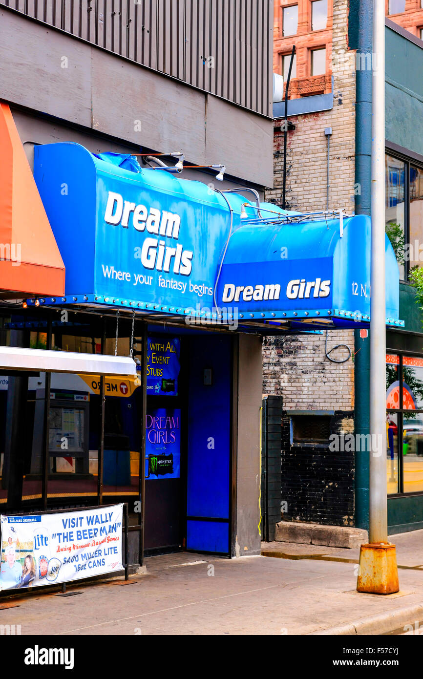 Dream Girls nightclub in downtown Minneapolis MN Stock Photo - Alamy