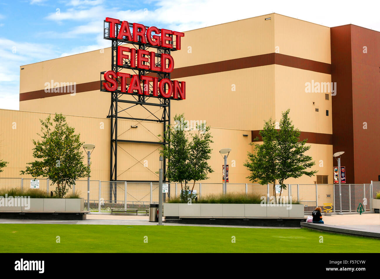 Target Field train Station in downtown Minneapolis MN Stock Photo - Alamy