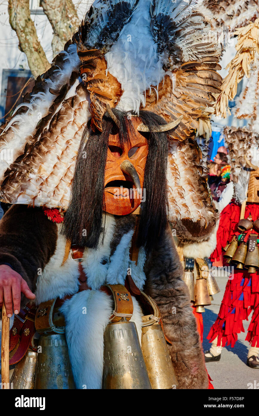 Wooden kukeri mask hi-res stock photography and images - Alamy