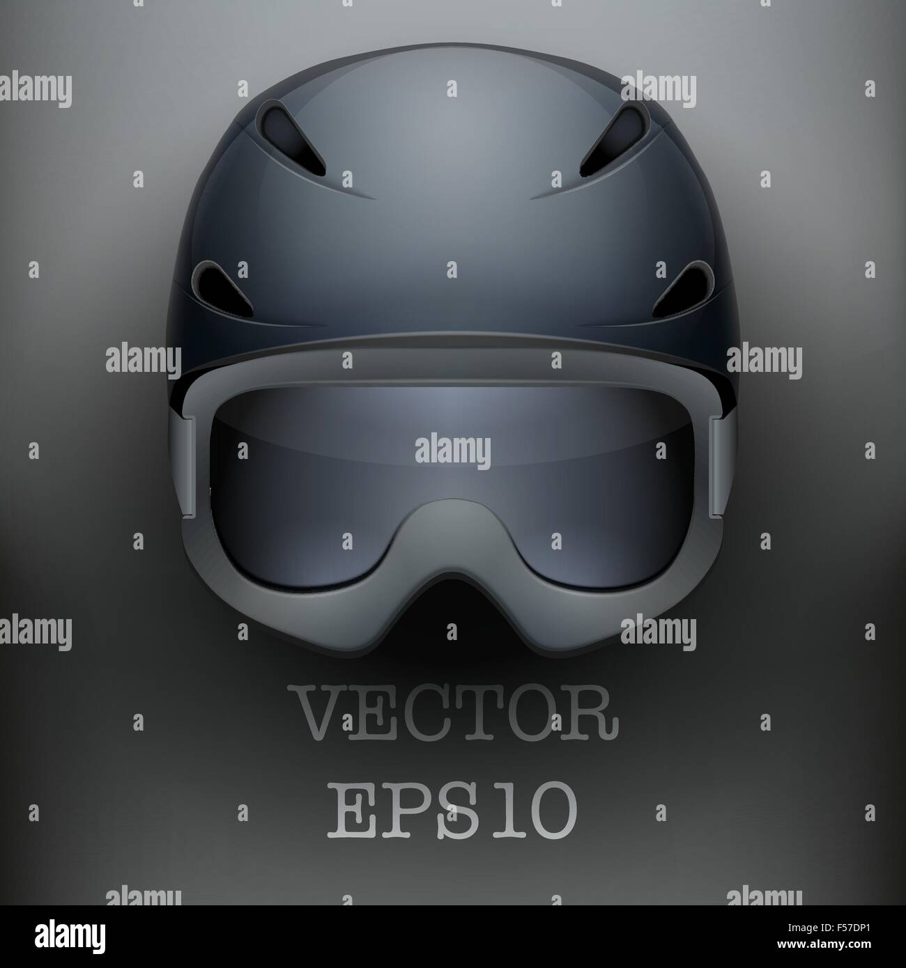 Background of Classic Ski helmet and snowboard goggles. Vector isolated ...