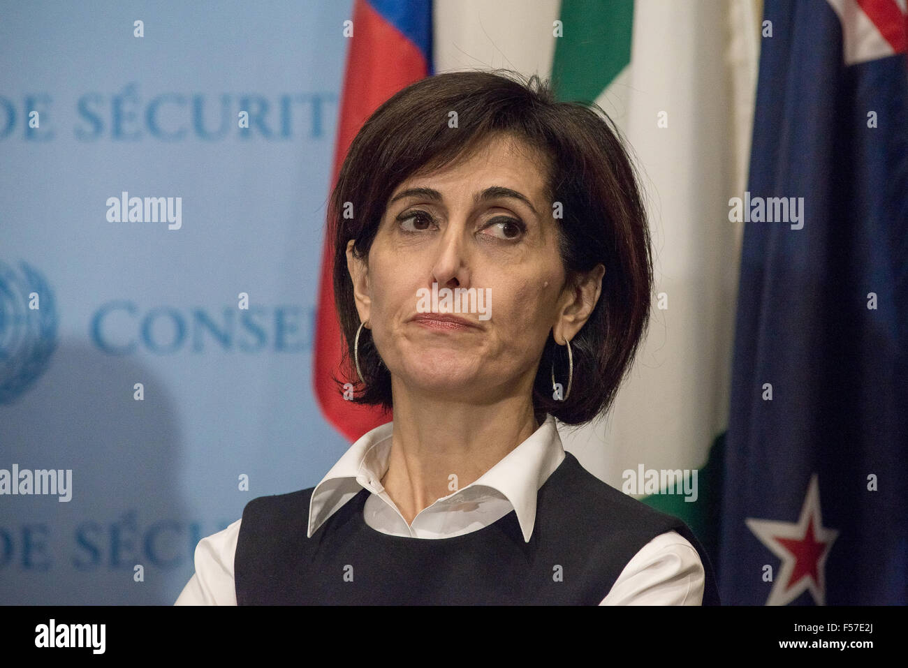 New York, United States. 28th Oct, 2015. Jordanian Permanent ...