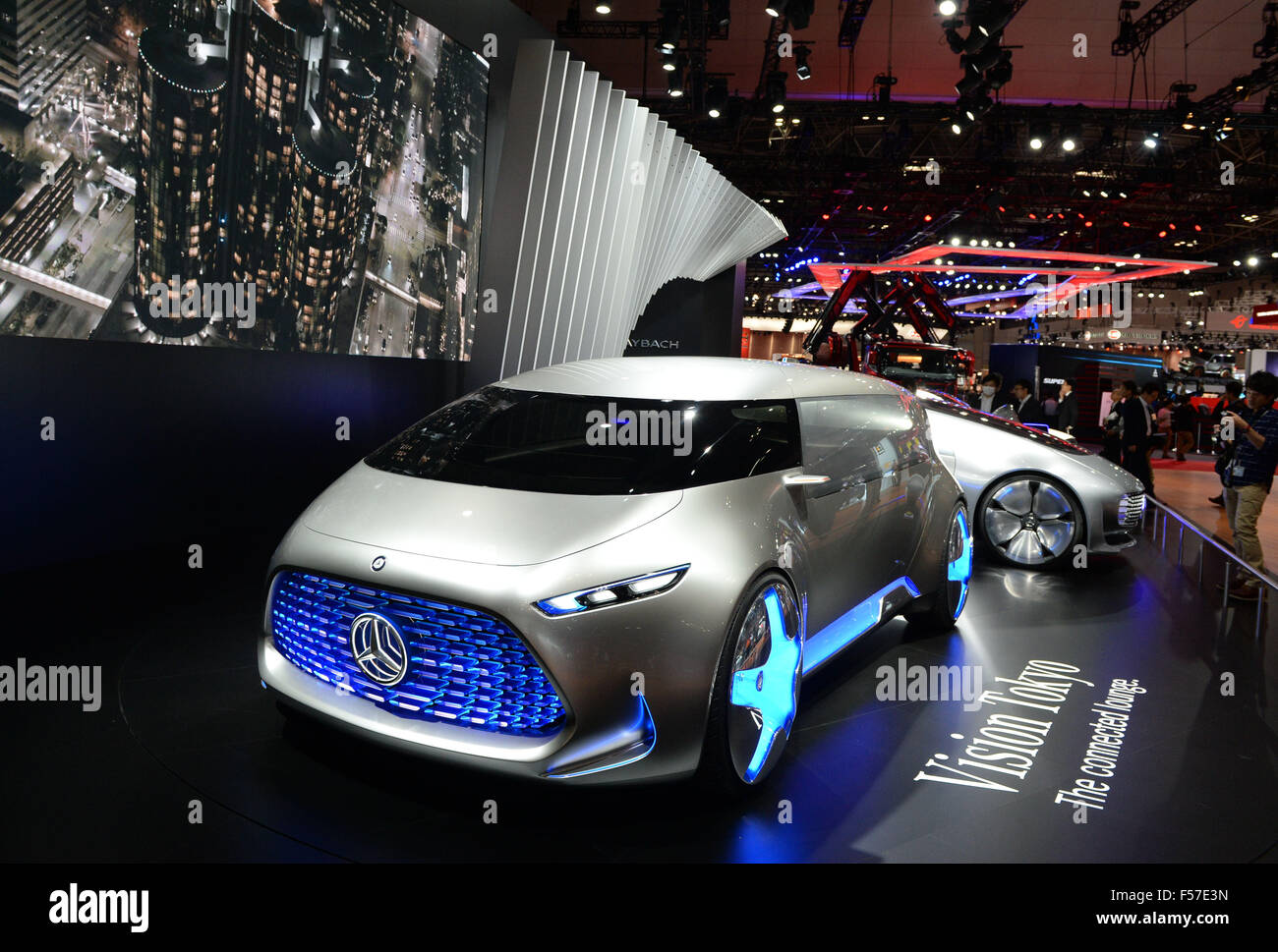 Tokyo, Japan. 29th Oct, 2015. Mercedes-Benz Vision Tokyo concept car is ...