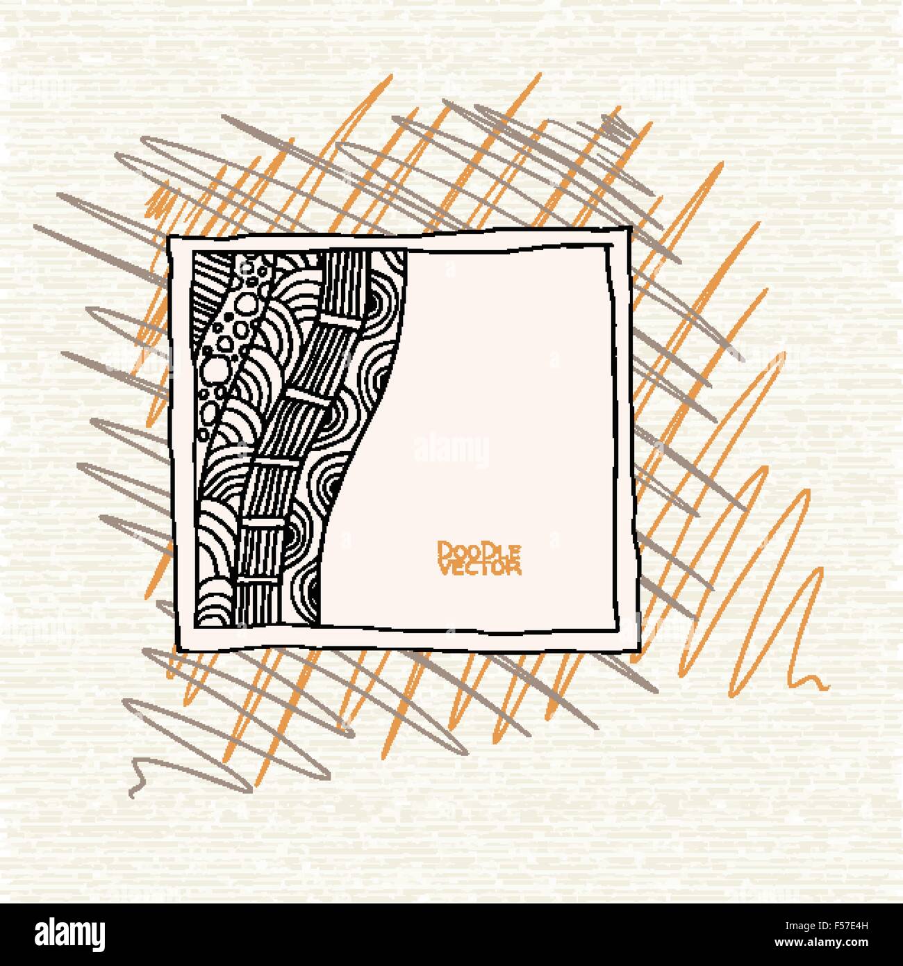 Hand drawn wave line painting Stock Vector Images - Alamy