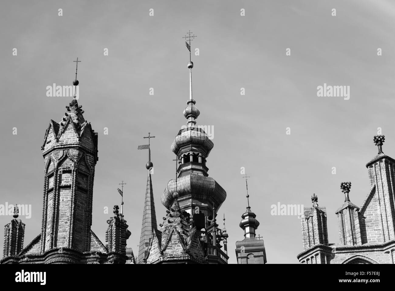 Landmarks and architecture art Black and White Stock Photos & Images ...