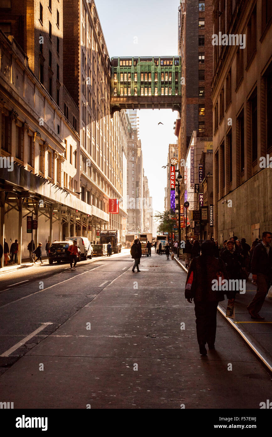 Gimbels traverse or bridge on W. 32nd Street, Manhattan, New York City ...