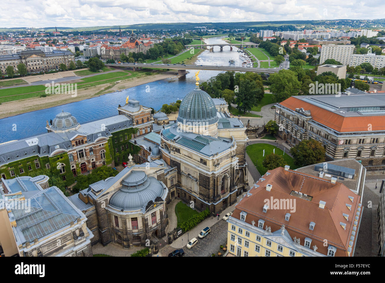 DRESDEN, GERMANY - SEPTEMBER 09, 2015: The old town. Dresden is the ...