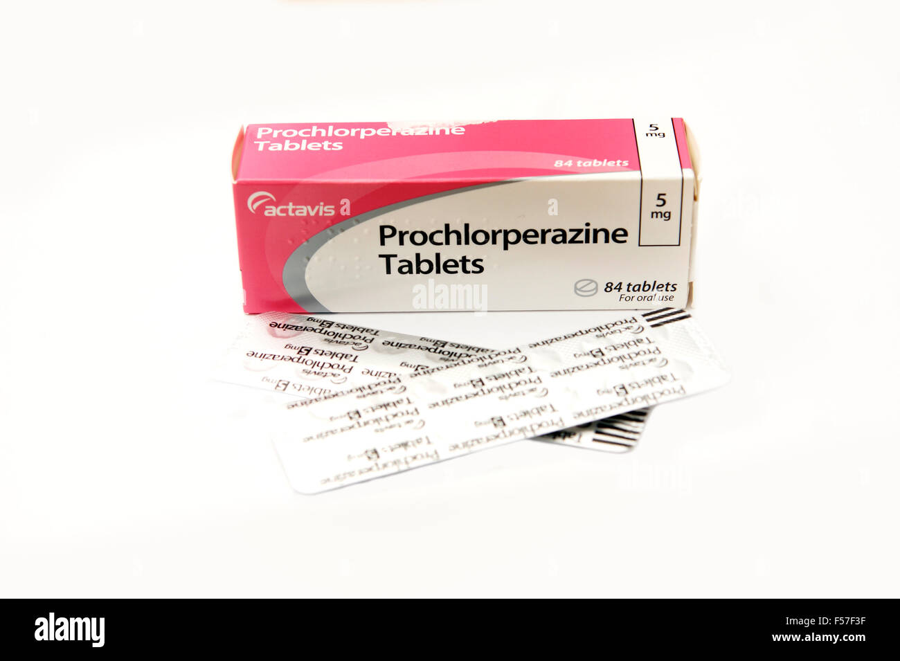 Prochlorperazine tablets (phenothiazine tranquillisers Stock Photo - Alamy