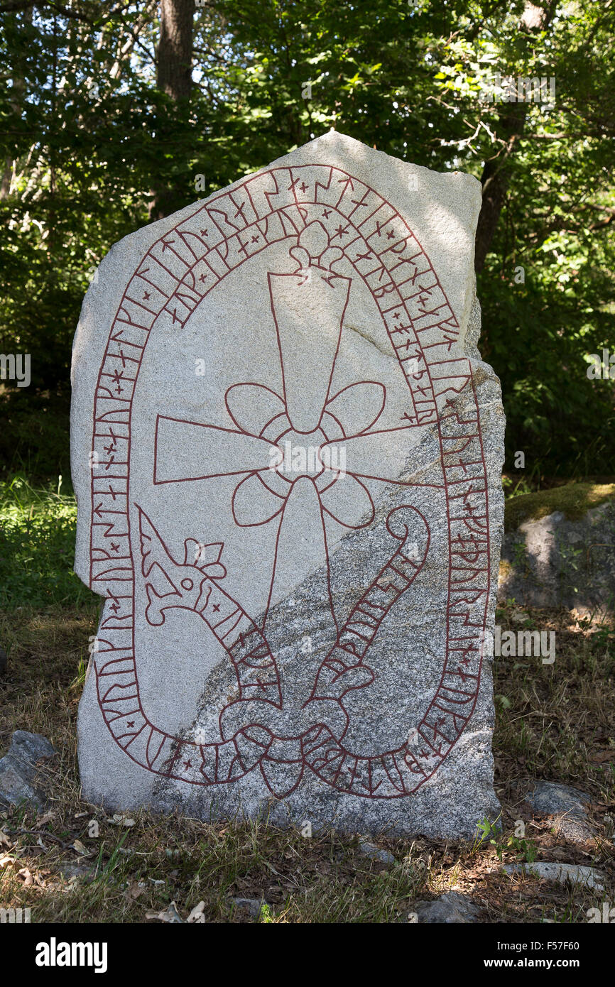 Viking stone famous runestone hi-res stock photography and images - Alamy