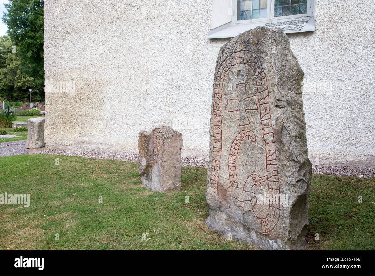 Viking stone runestone u fv1968 hi-res stock photography and images - Alamy