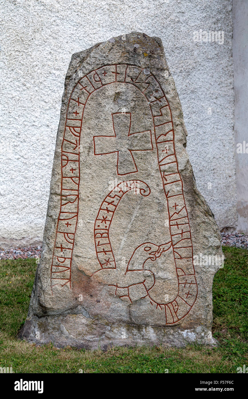 Viking stone famous runestone hi-res stock photography and images - Alamy