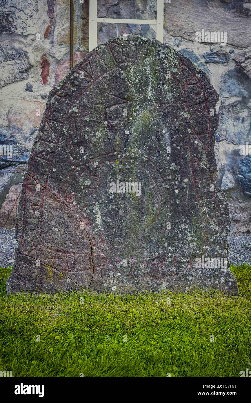 Viking stone famous runestone hi-res stock photography and images - Alamy
