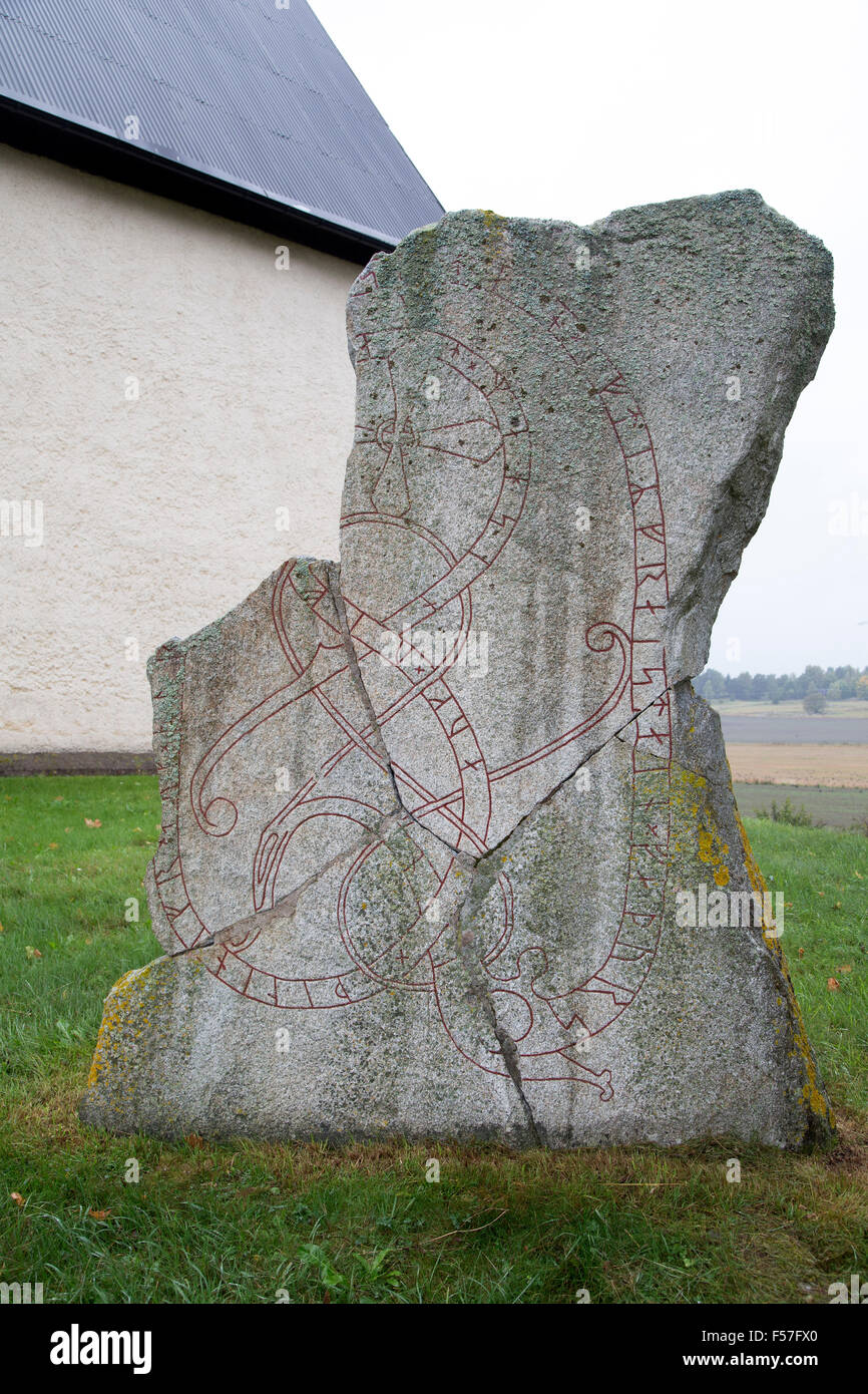 Viking stone famous runestone hi-res stock photography and images - Alamy