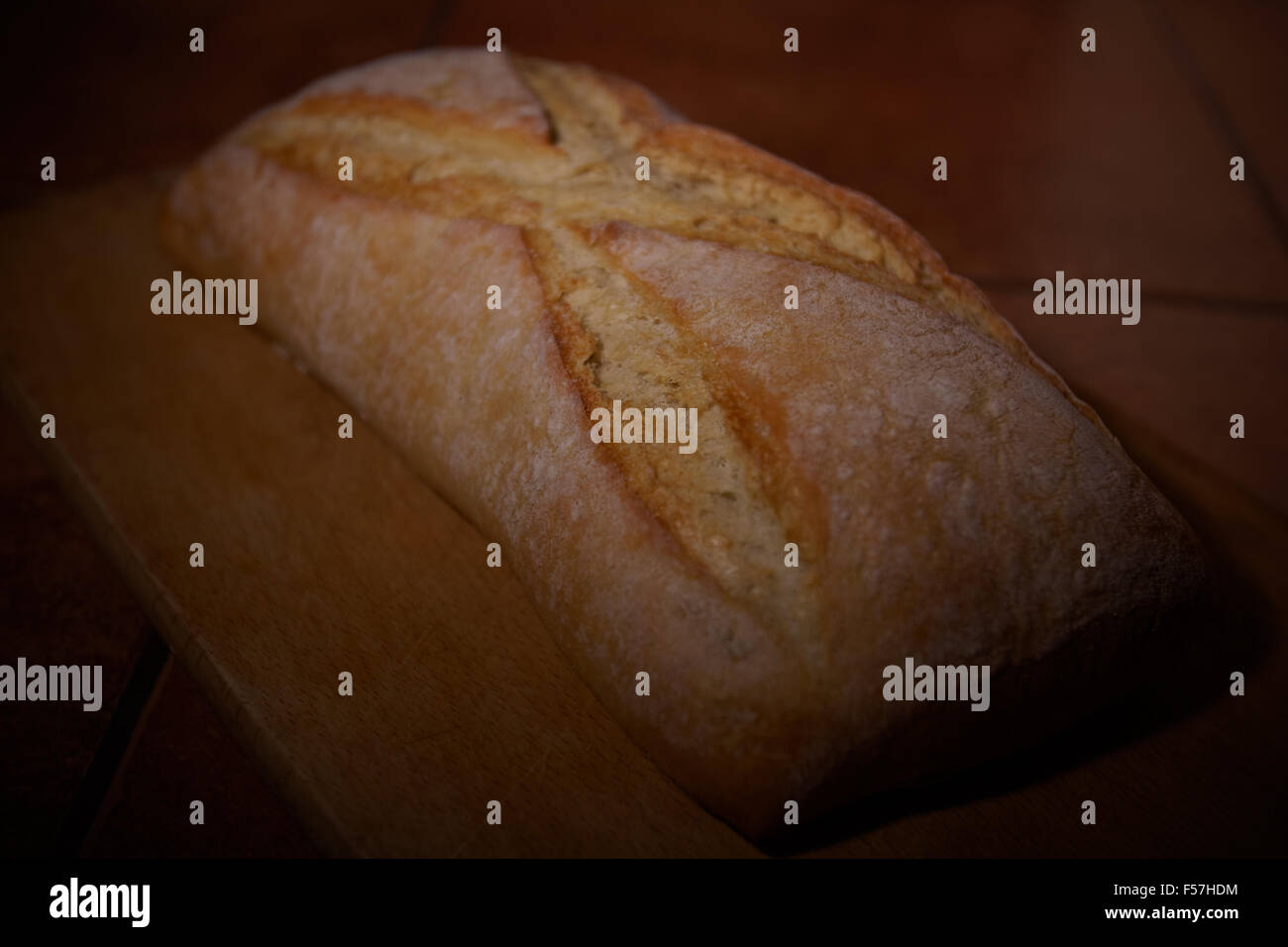 A fresh loaf of bread is seen Stock Photo - Alamy