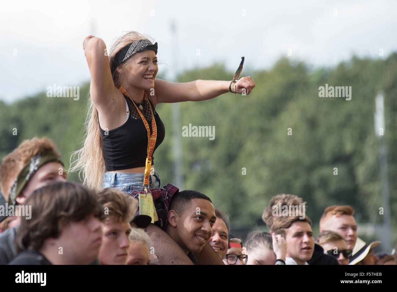 Leeds Festival 2015 - Day 1 Featuring: Atmosphere, Guest Where: Leeds ...