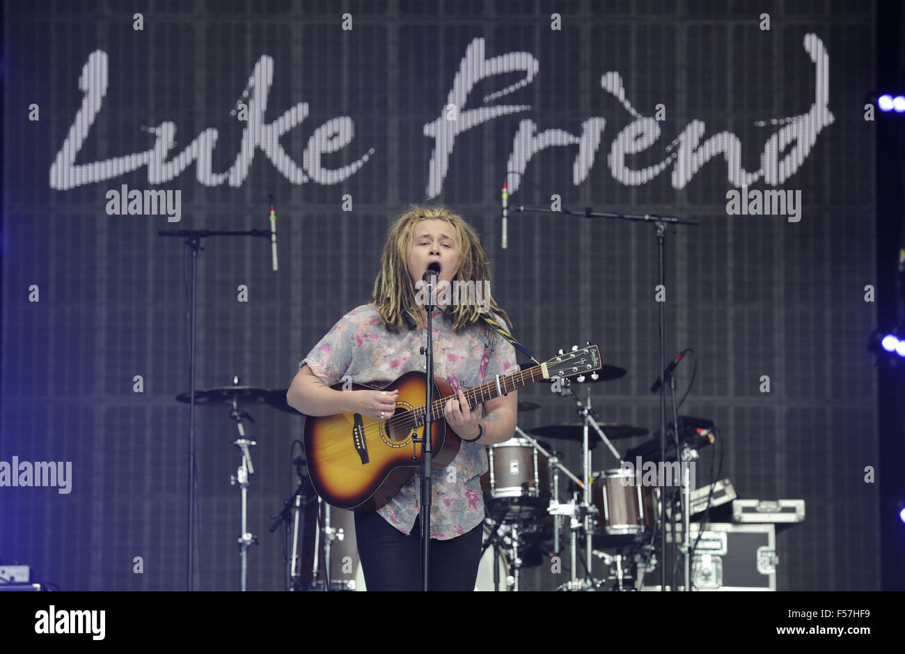 Luke Friend at Fusion Festival 2015 at Cofton Park in Birmingham ...