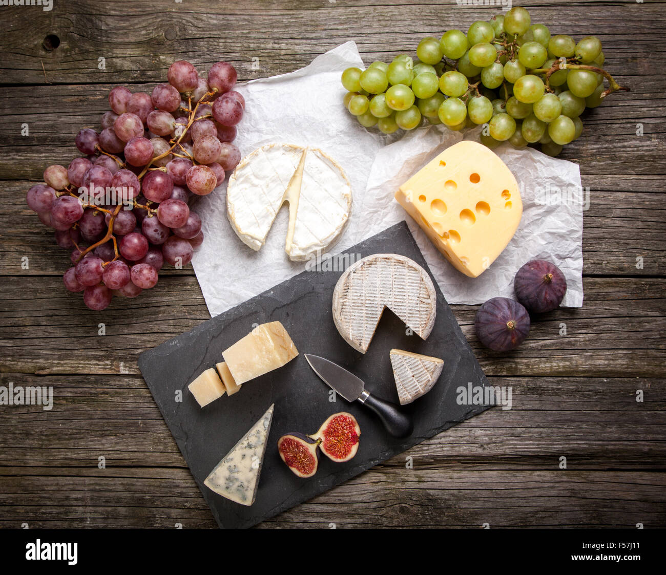 French soft cheese Stock Photo - Alamy