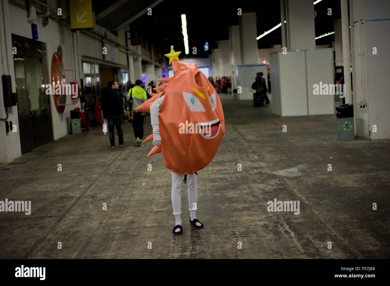 Barcelona, Spain. 29th Oct, 2015. A boy dressed as Don Patch character ...