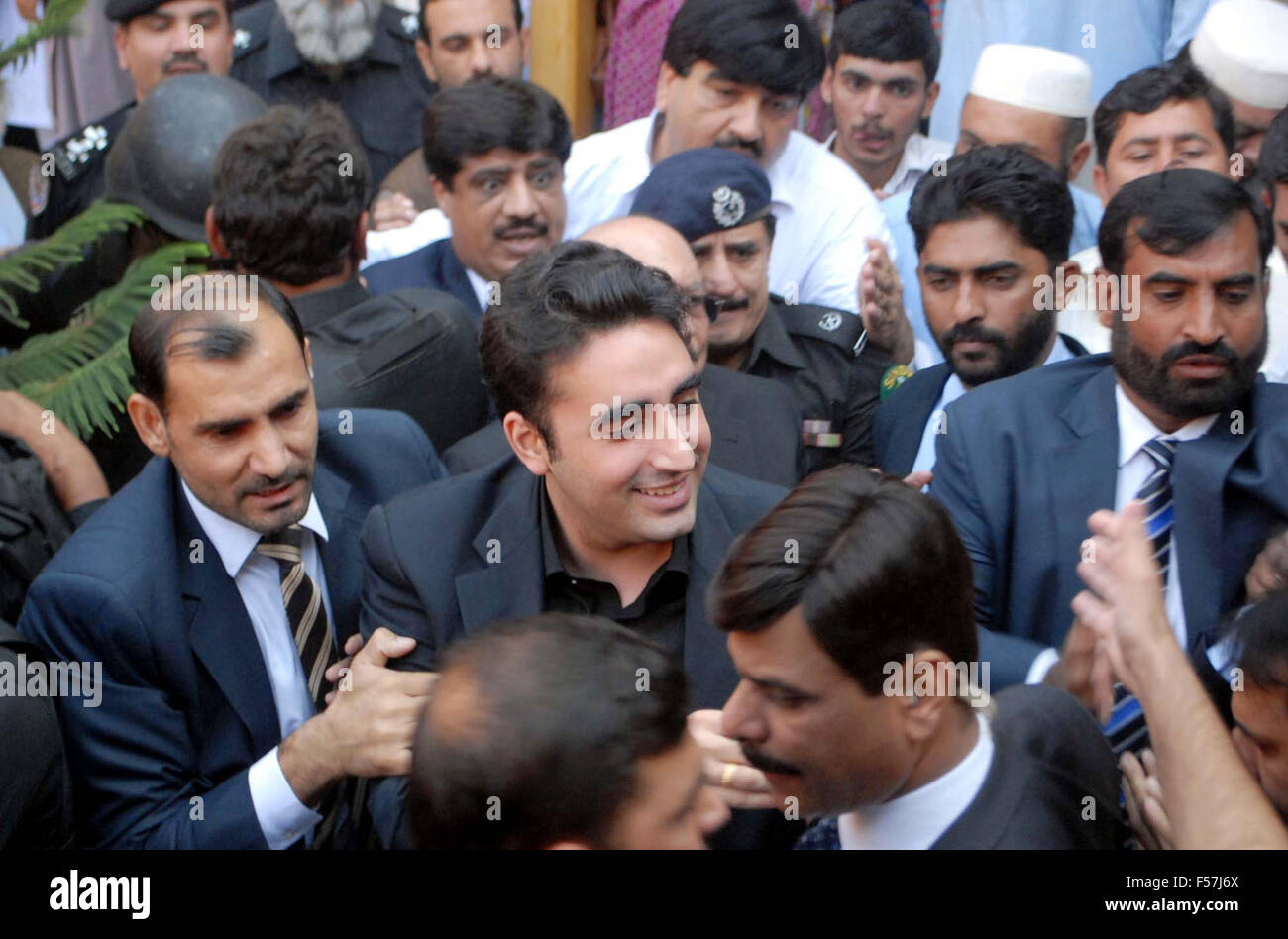 Peoples Party (PPP) Chairman, Bilawal Bhutto Zardari arrives for ...