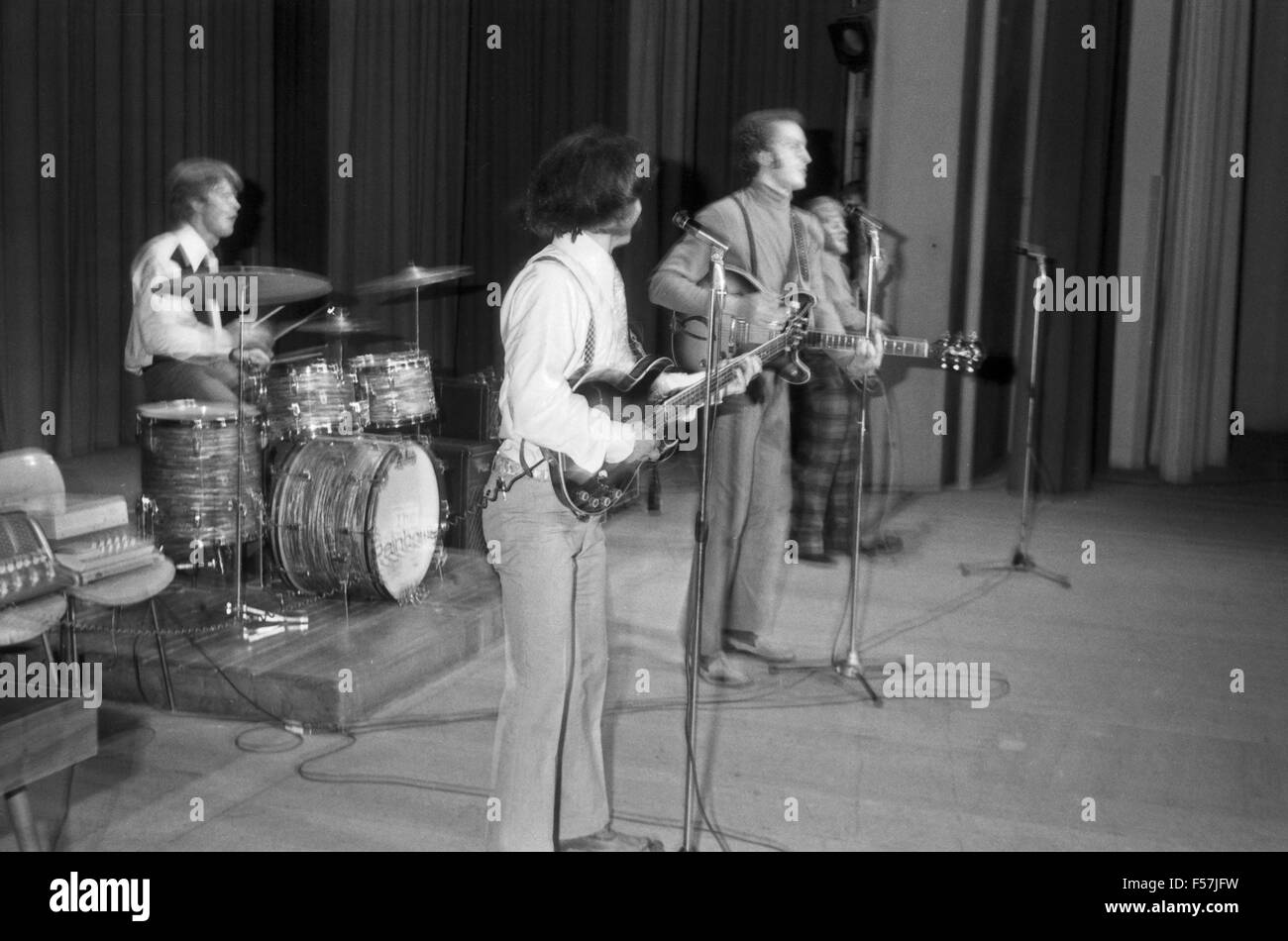 Deutsche Beatband "The Rainbows", Deutschland 1960er Jahre. German beat ...