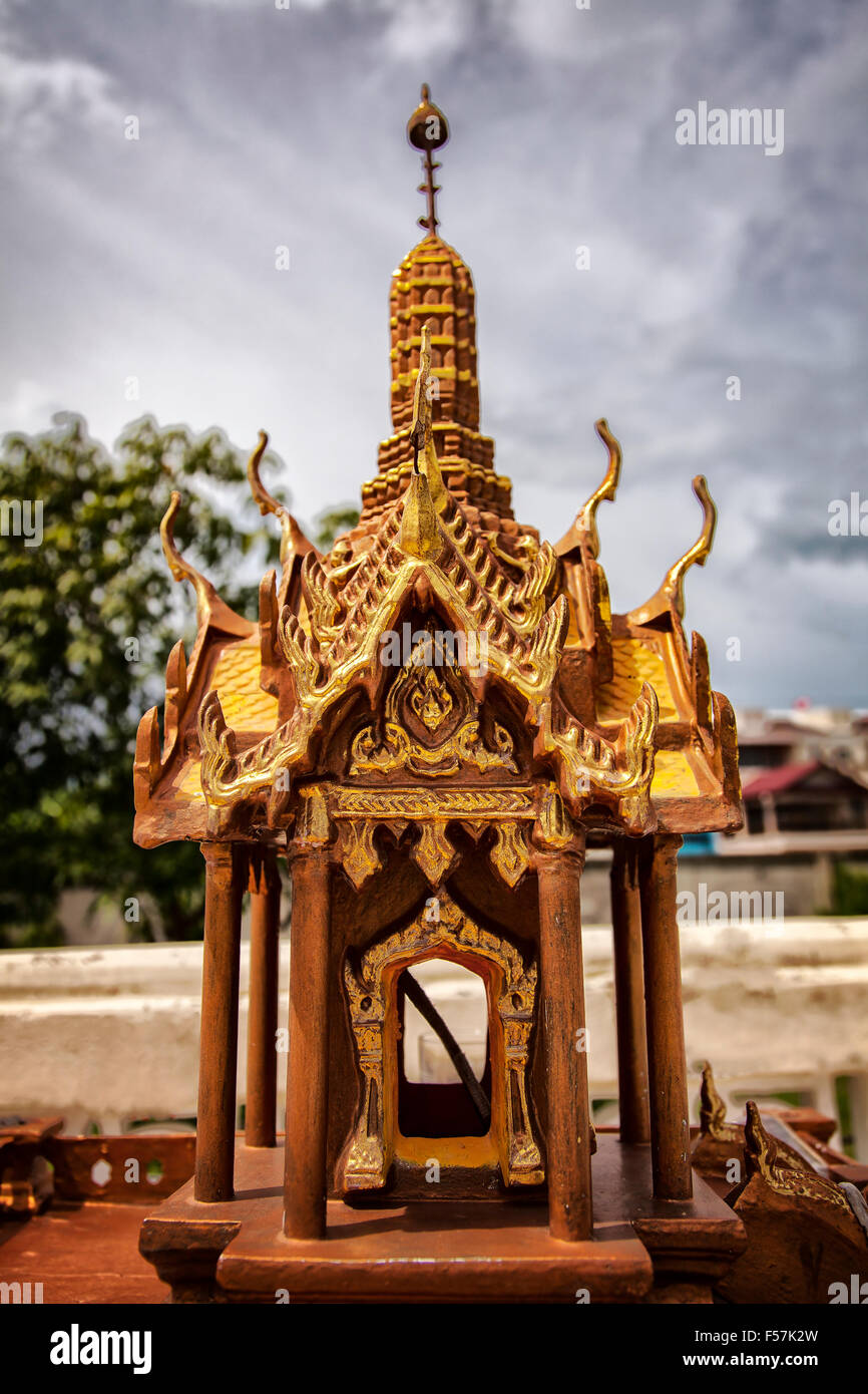 Image of a small house temple, often seen in thai gardens Stock Photo ...