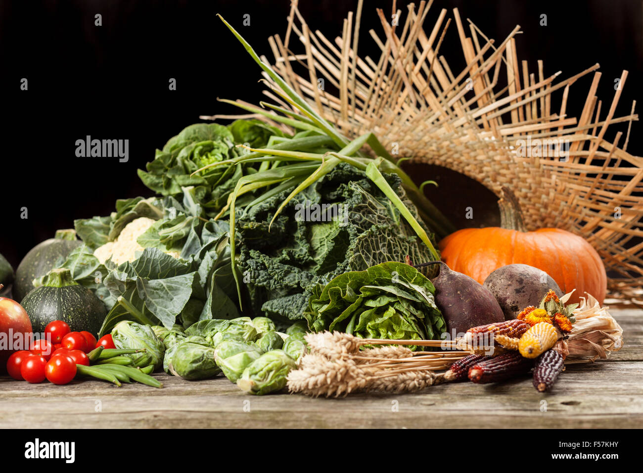 Assortment of green vegetables Stock Photo - Alamy