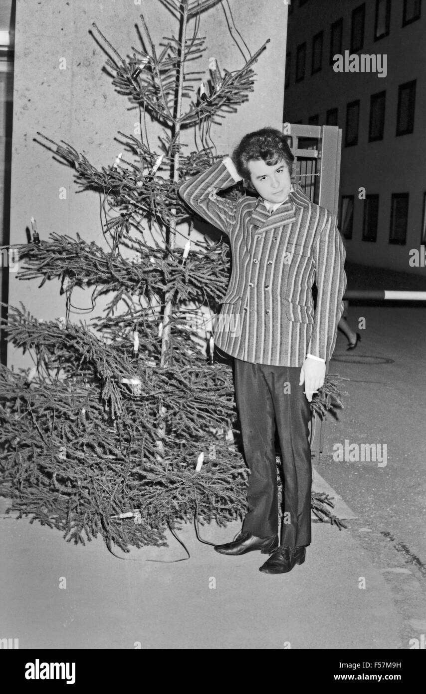 Der britische Sänger Chris Andrews in München, Deutschland 1960er Jahre ...