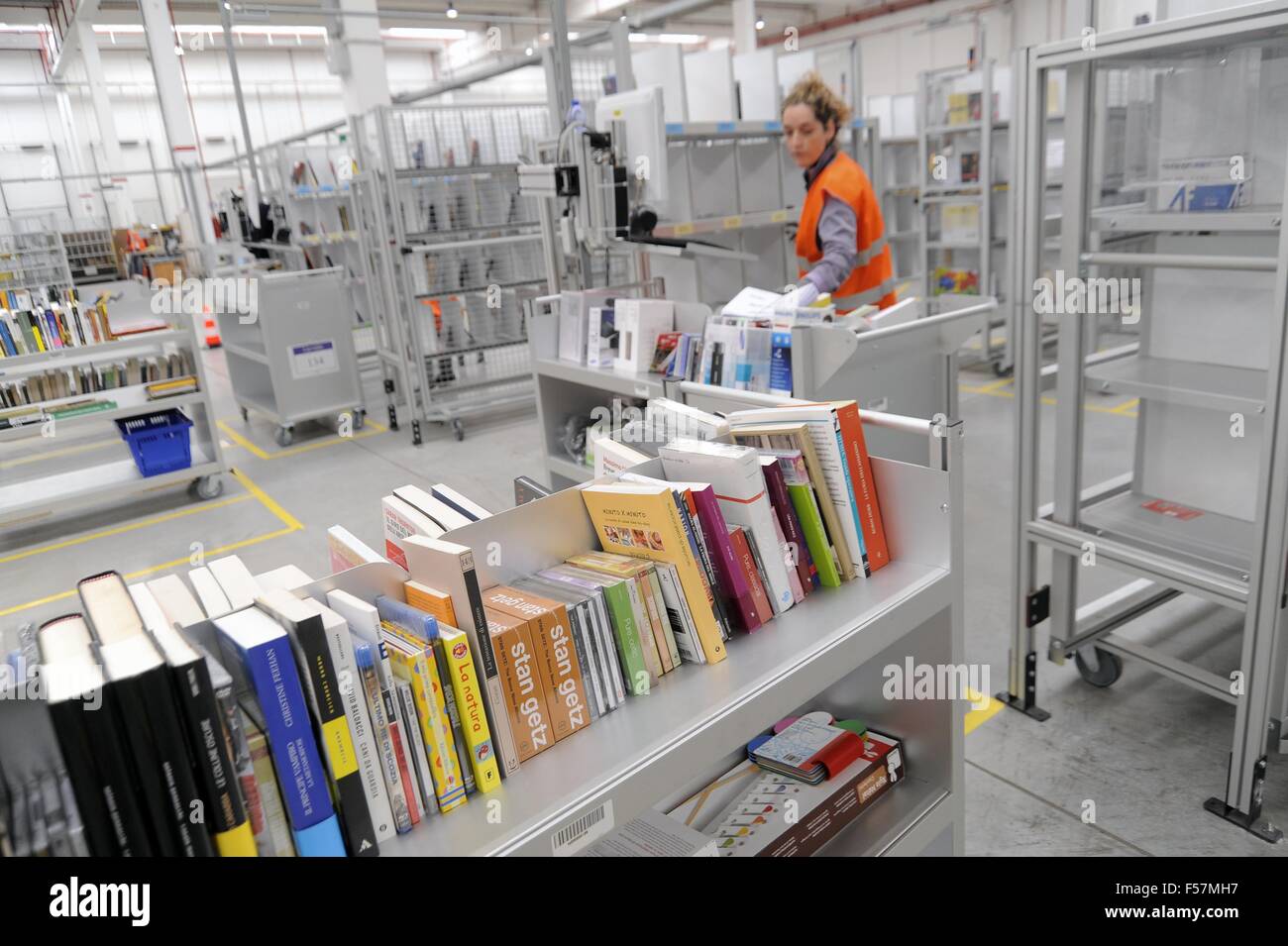 Amazon distribution center in Castelsangiovanni (Piacenza, Italy Stock ...