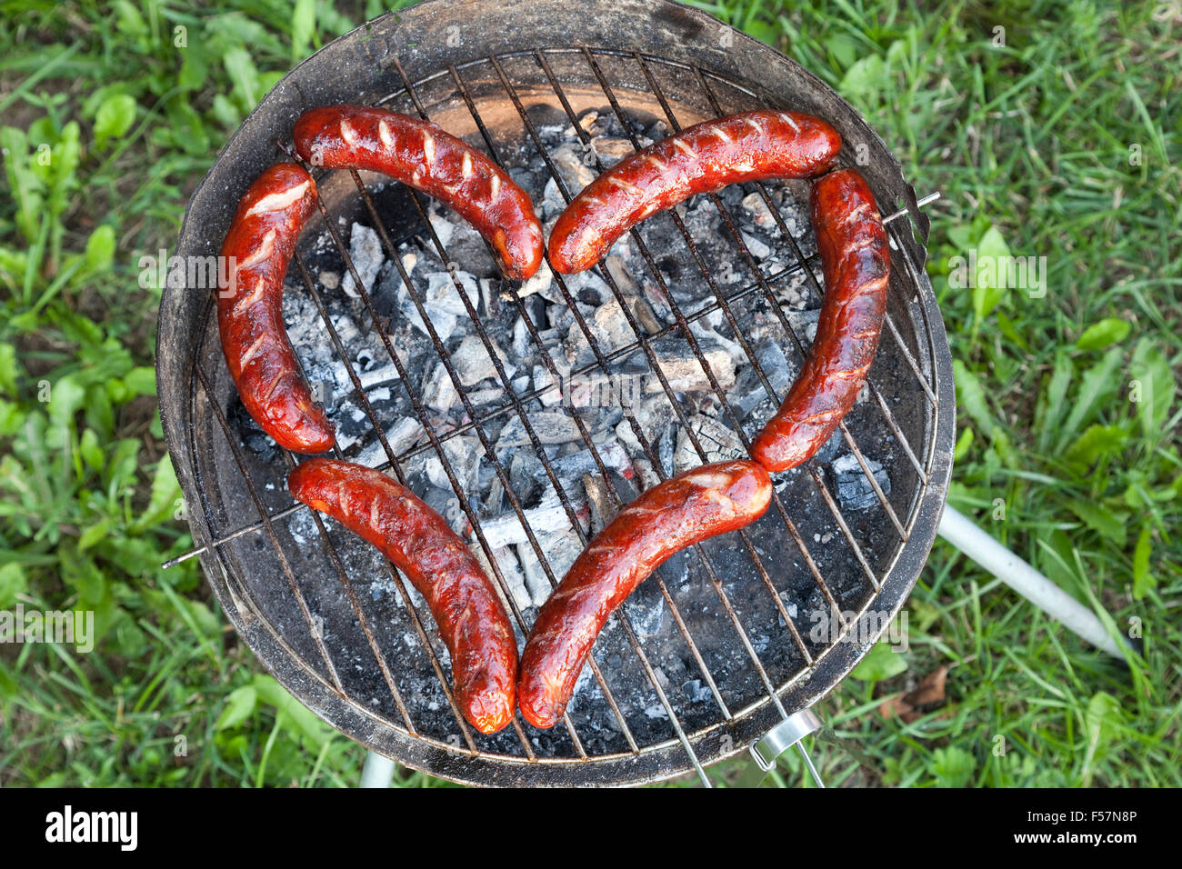 Sausage on the grill hi-res stock photography and images - Alamy