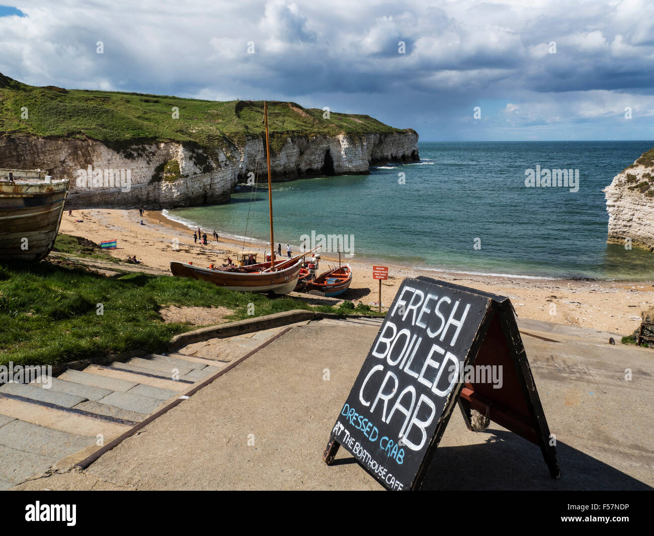 North Landing, Flamborough Head, East Yorkshire Stock Photo - Alamy