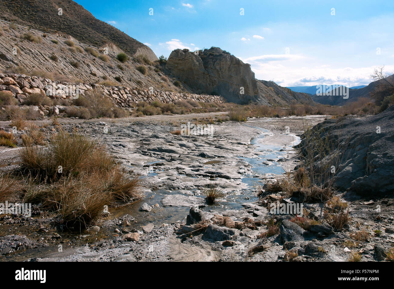 Natural Spot Tabernas Desert - desert wadi after rain, Almeria province ...