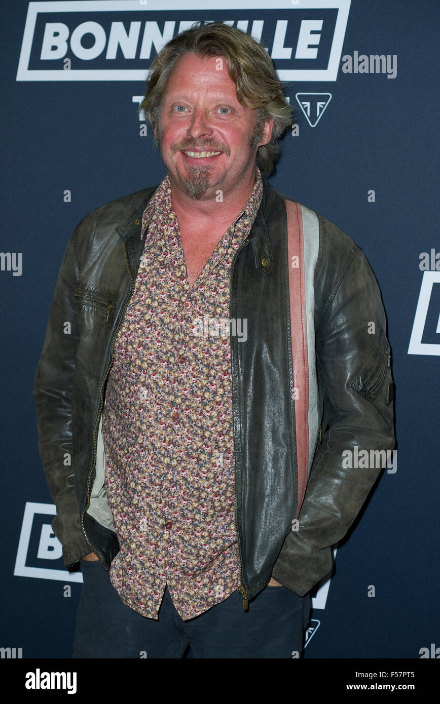 London, UK. Charlie Boorman at theTriumph Motorcycles VIP launch party ...