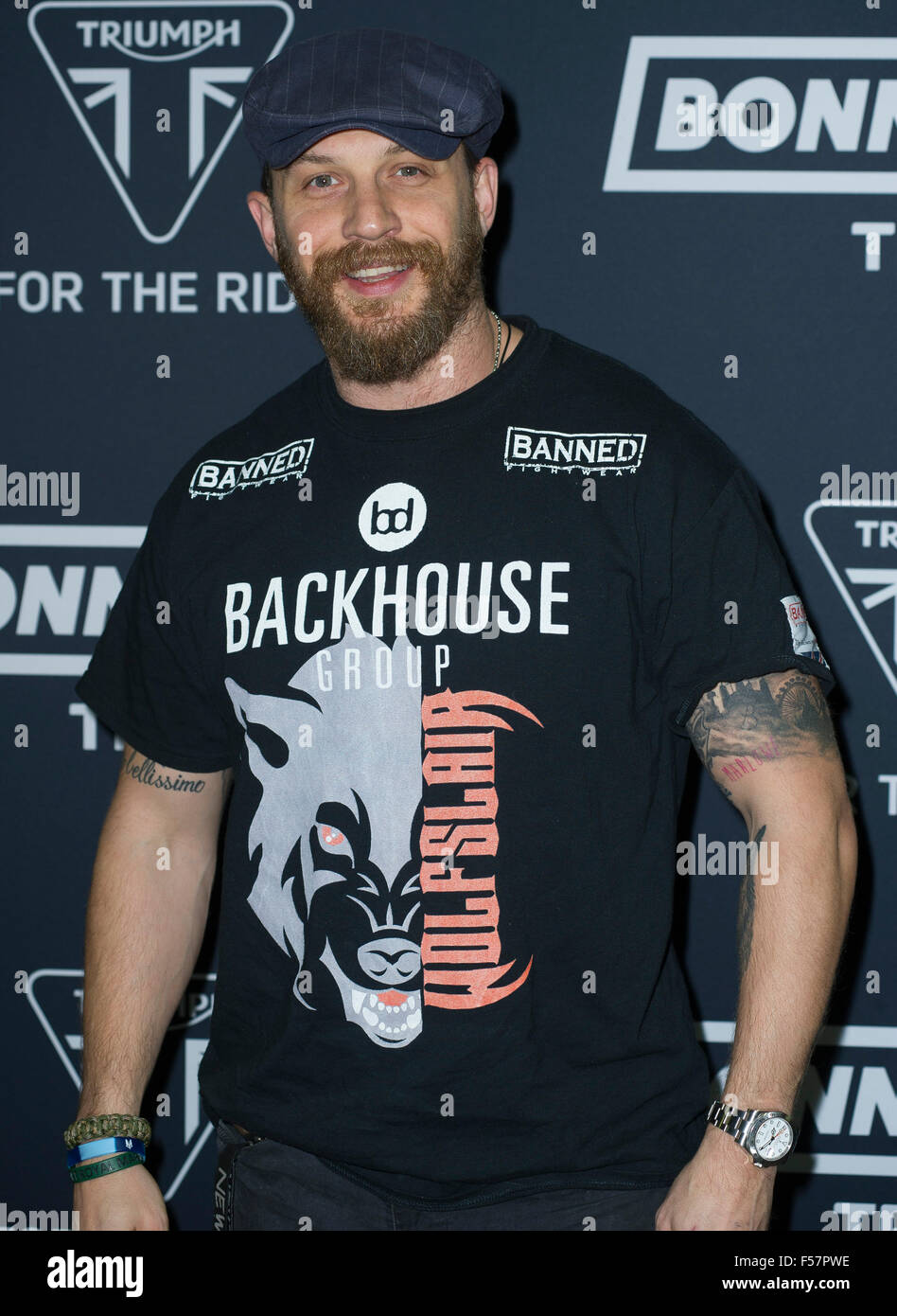 London, UK.Tom Hardy at theTriumph Motorcycles VIP launch party, The ...