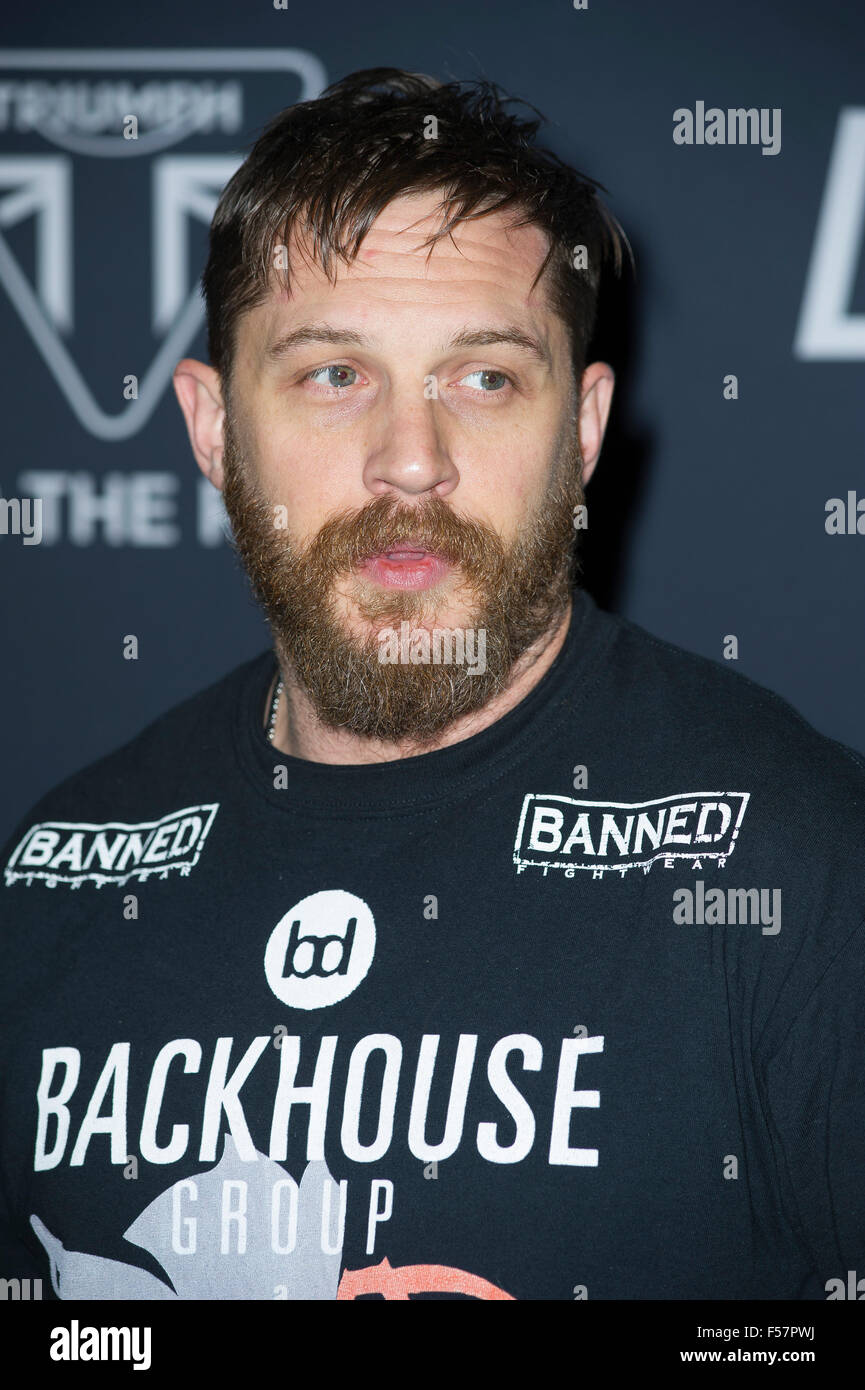 London, UK.Tom Hardy at theTriumph Motorcycles VIP launch party, The ...