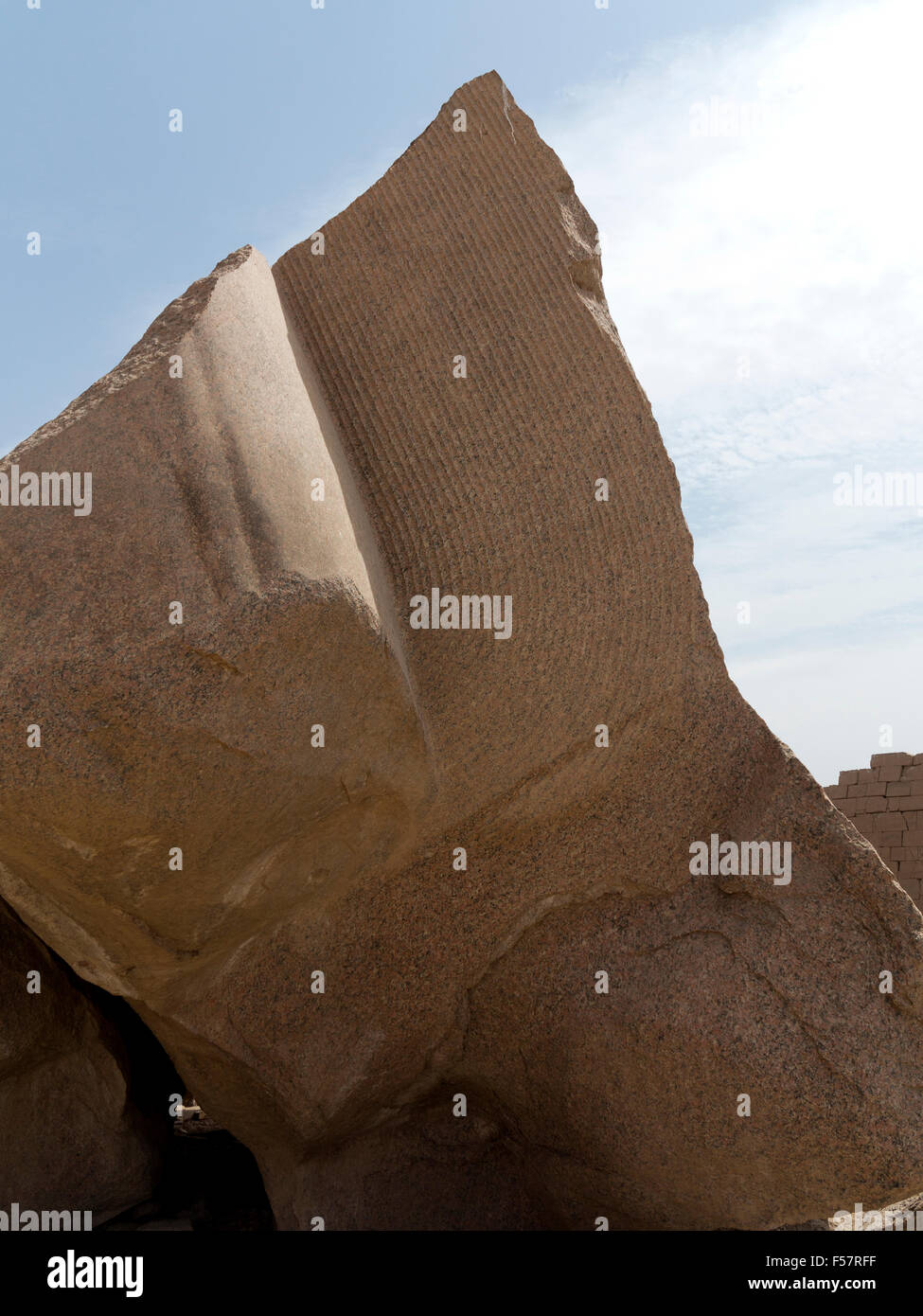 Close up of Fallen colossus at the Ramesseum, Mortuary Temple of ...