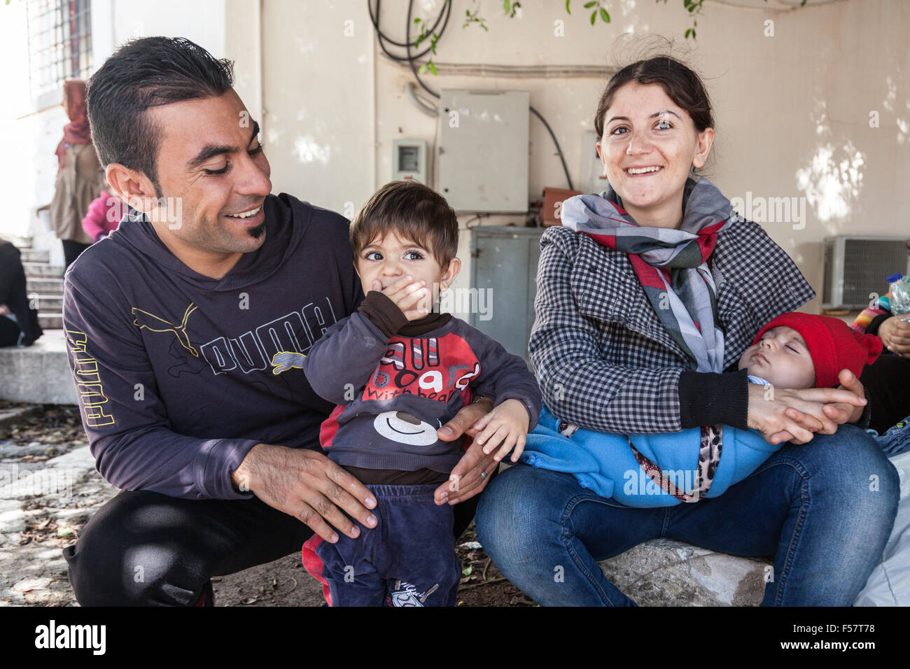 Police With Migrants On Beach High Resolution Stock Photography and ...