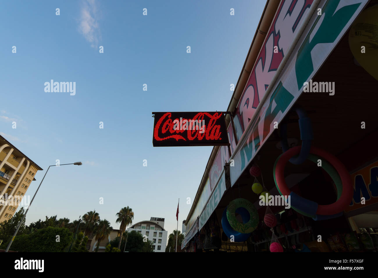 Outdoor advertising: Coca-Cola Stock Photo - Alamy
