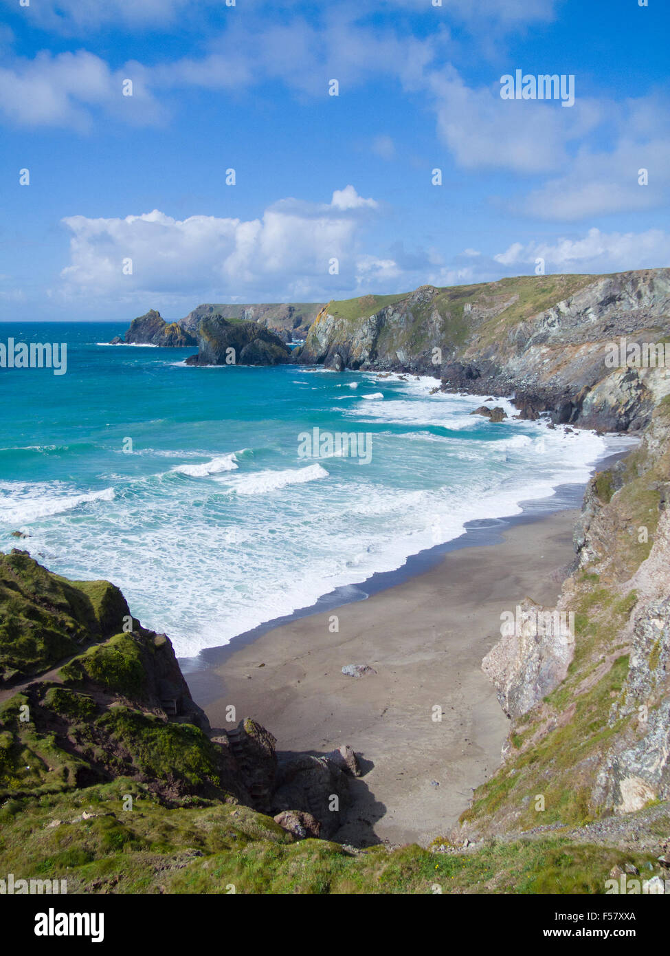 Pentreath Beach, Lizard Peninsula, Cornwall, England, UK Stock Photo ...