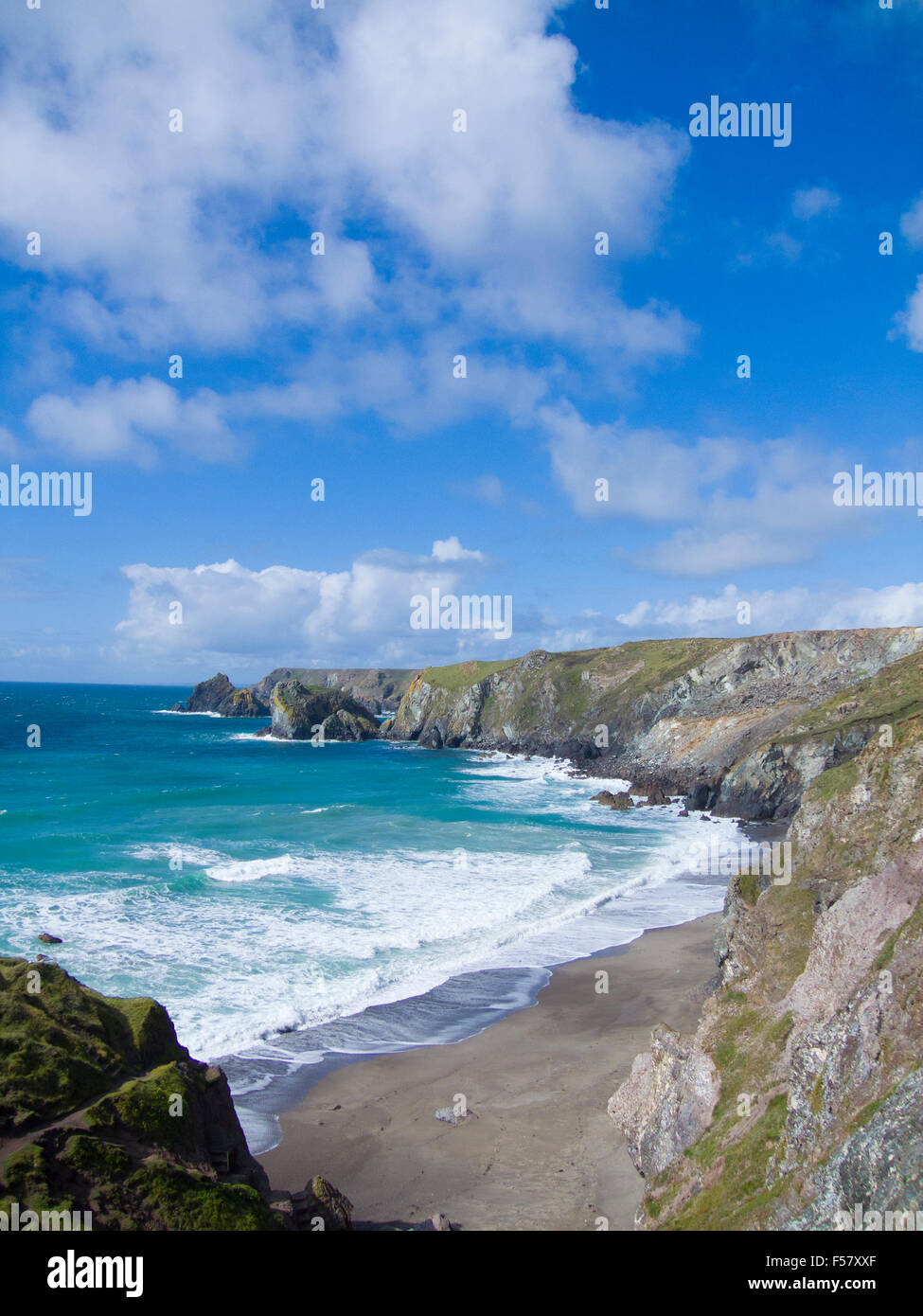 Pentreath Beach, Lizard Peninsula, Cornwall, England, UK Stock Photo ...