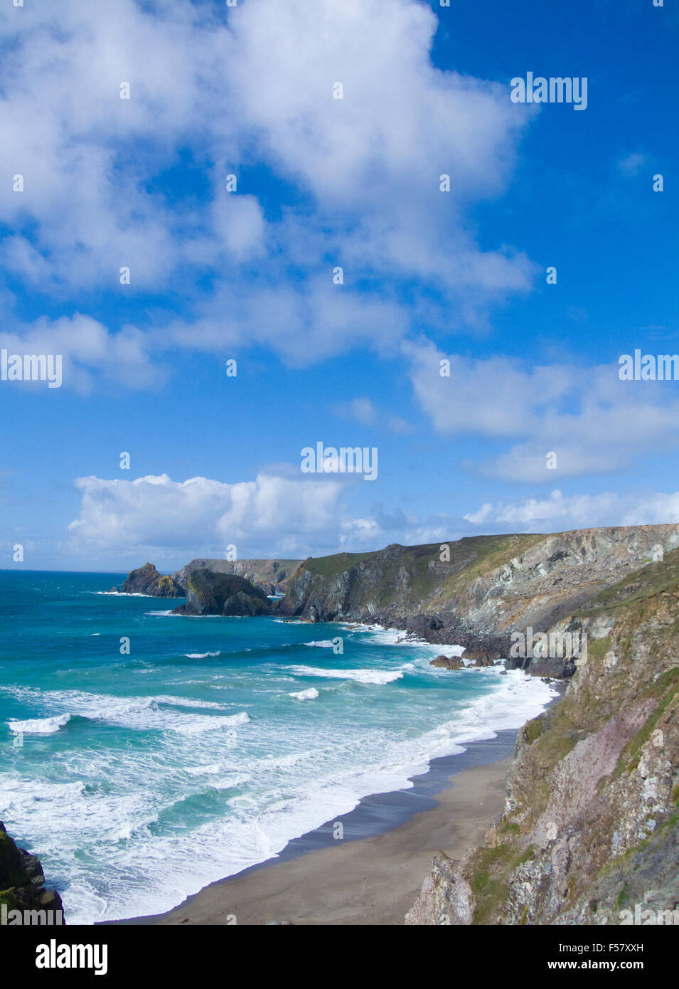 Pentreath Beach, Lizard Peninsula, Cornwall, England, UK Stock Photo ...