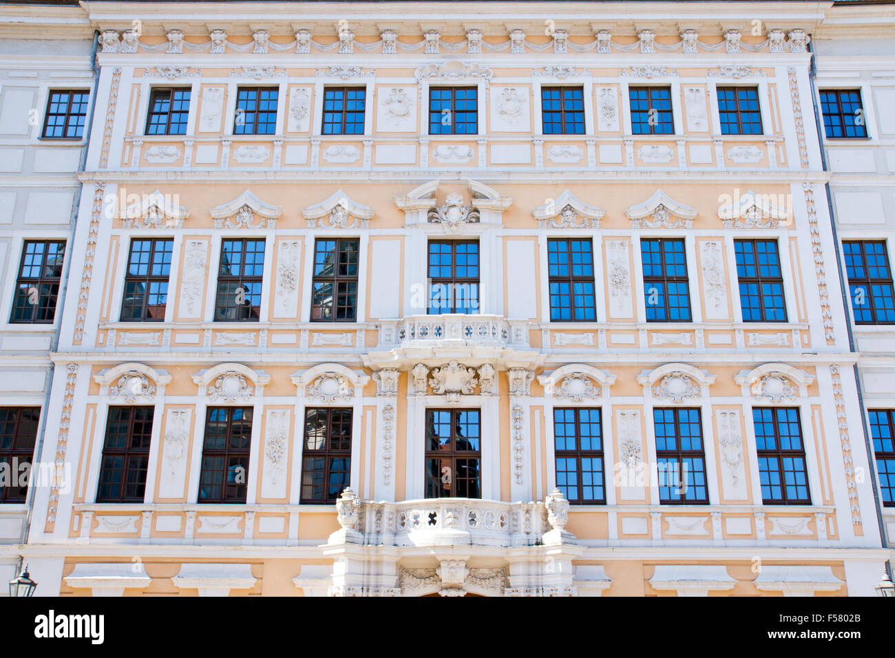 Facade of a restored house in Dresden, Germany Stock Photo - Alamy
