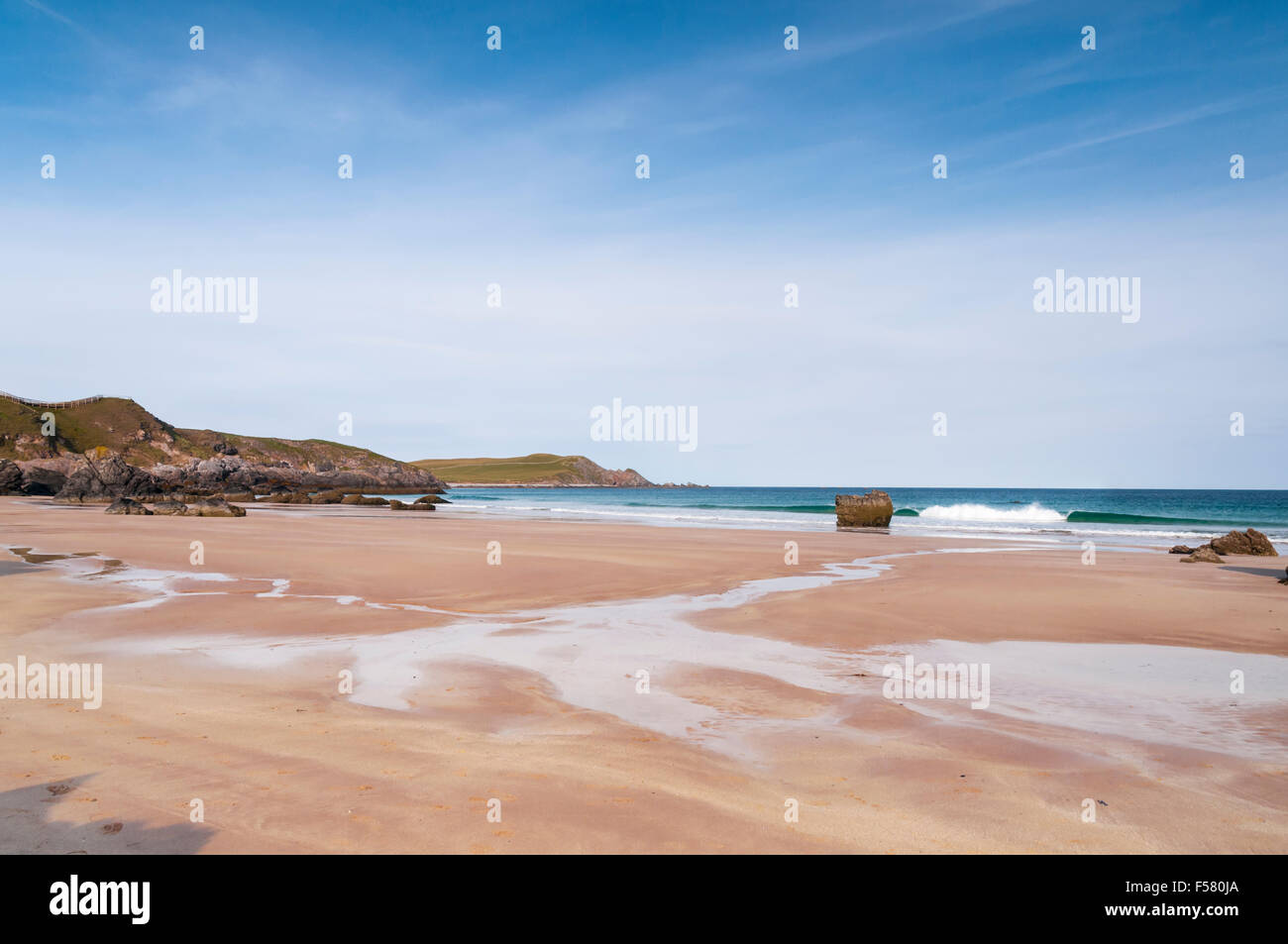 Rocks on the beach at Sango Bay, Durness, Sutherland, Scotland Stock ...