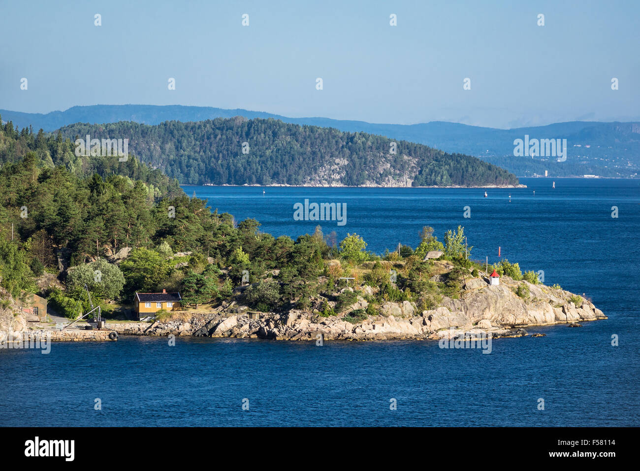 Landscape in the Oslofjord in Norway Stock Photo - Alamy