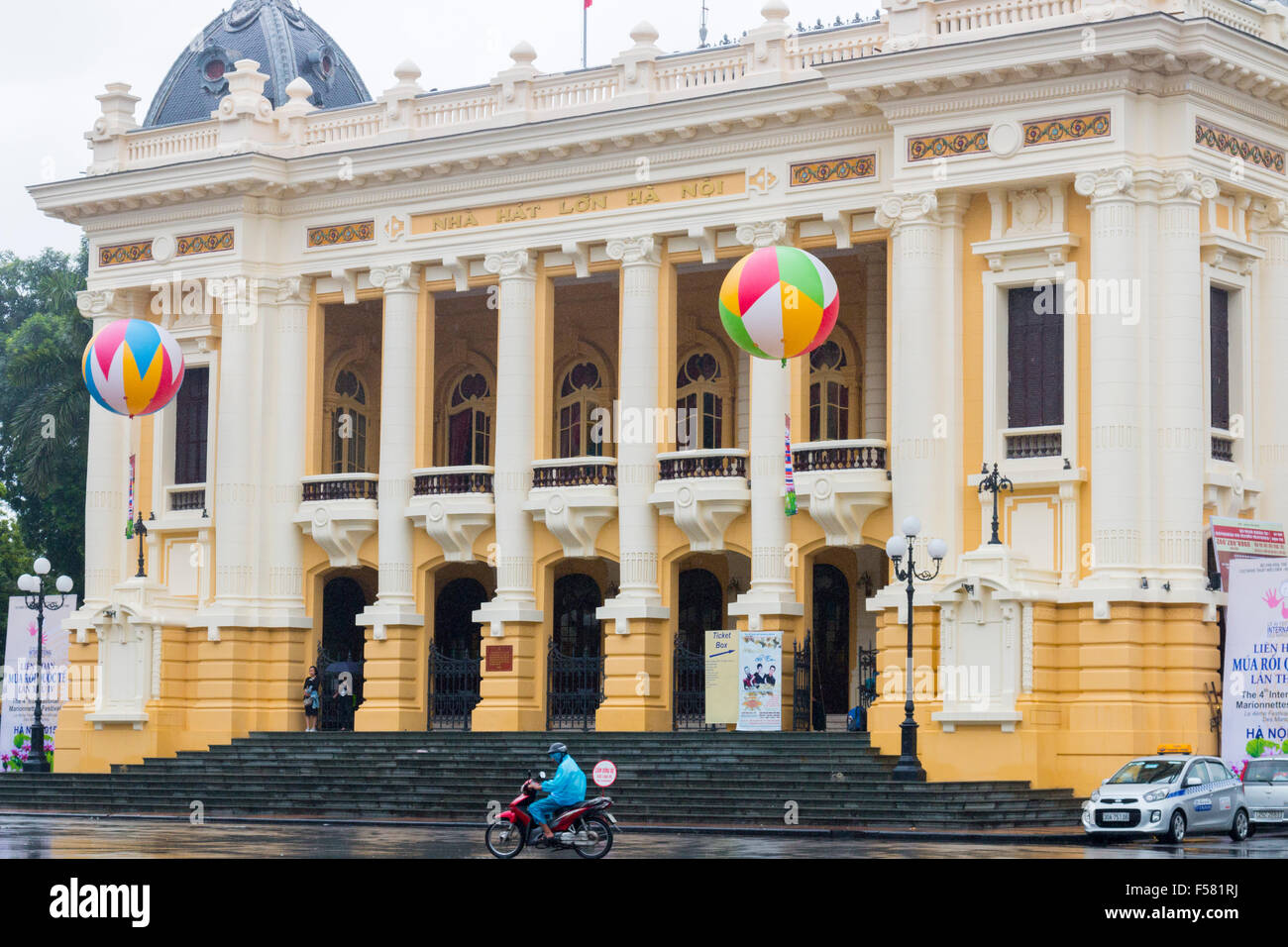 Hanoi opera house building located in the french quarter,capital city ...