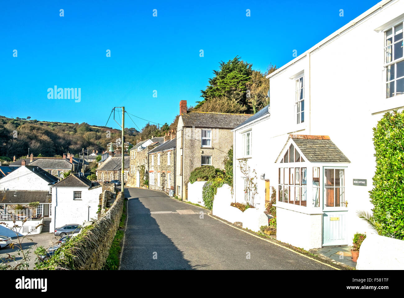 The village of Portloe in Cornwall, England, UK Stock Photo - Alamy
