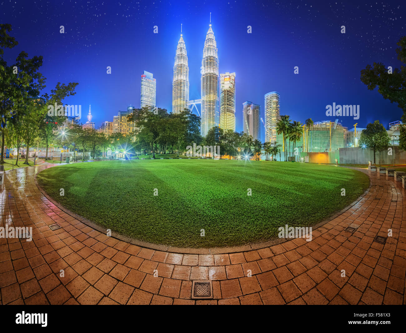 Malaysia Kl Tower At Night High Resolution Stock Photography and Images ...